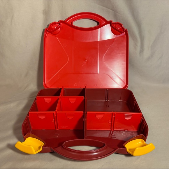 Lego | Toys | Great Lego Red Travel Carry Case Storage Box W Adjustable ...